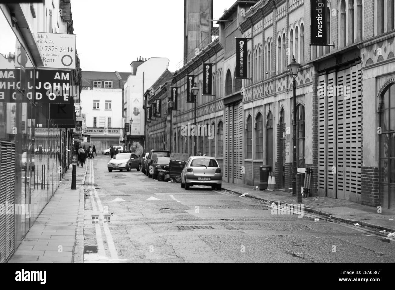 Contemporary buildings in the city of london Black and White Stock ...