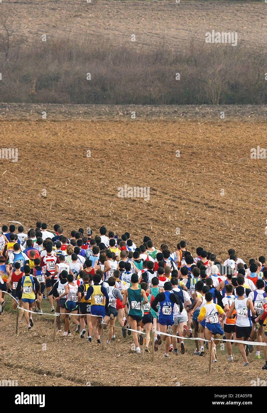Start of the cadets course during the french cross-country ...