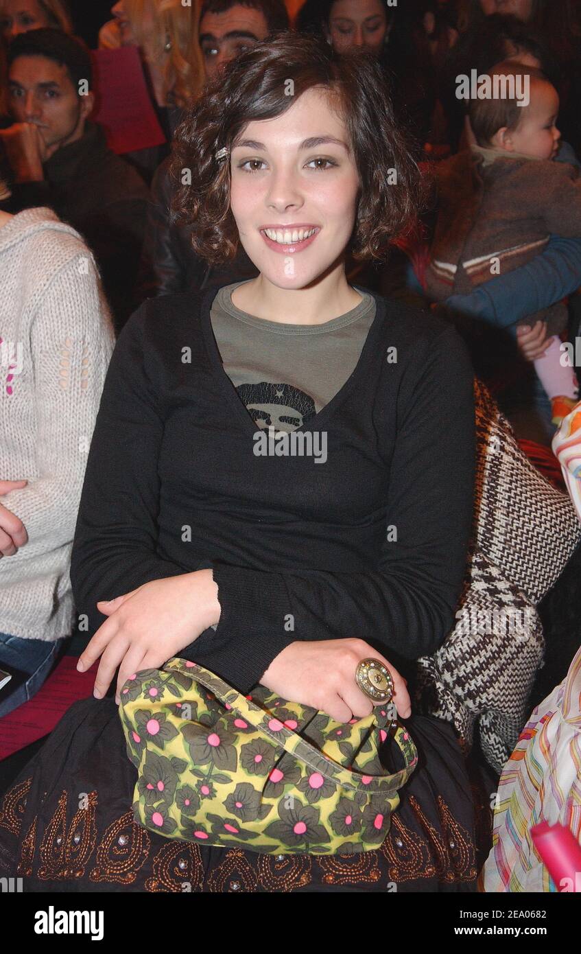 French actress Alysson Paradis pictured before fashion designer Stella ...