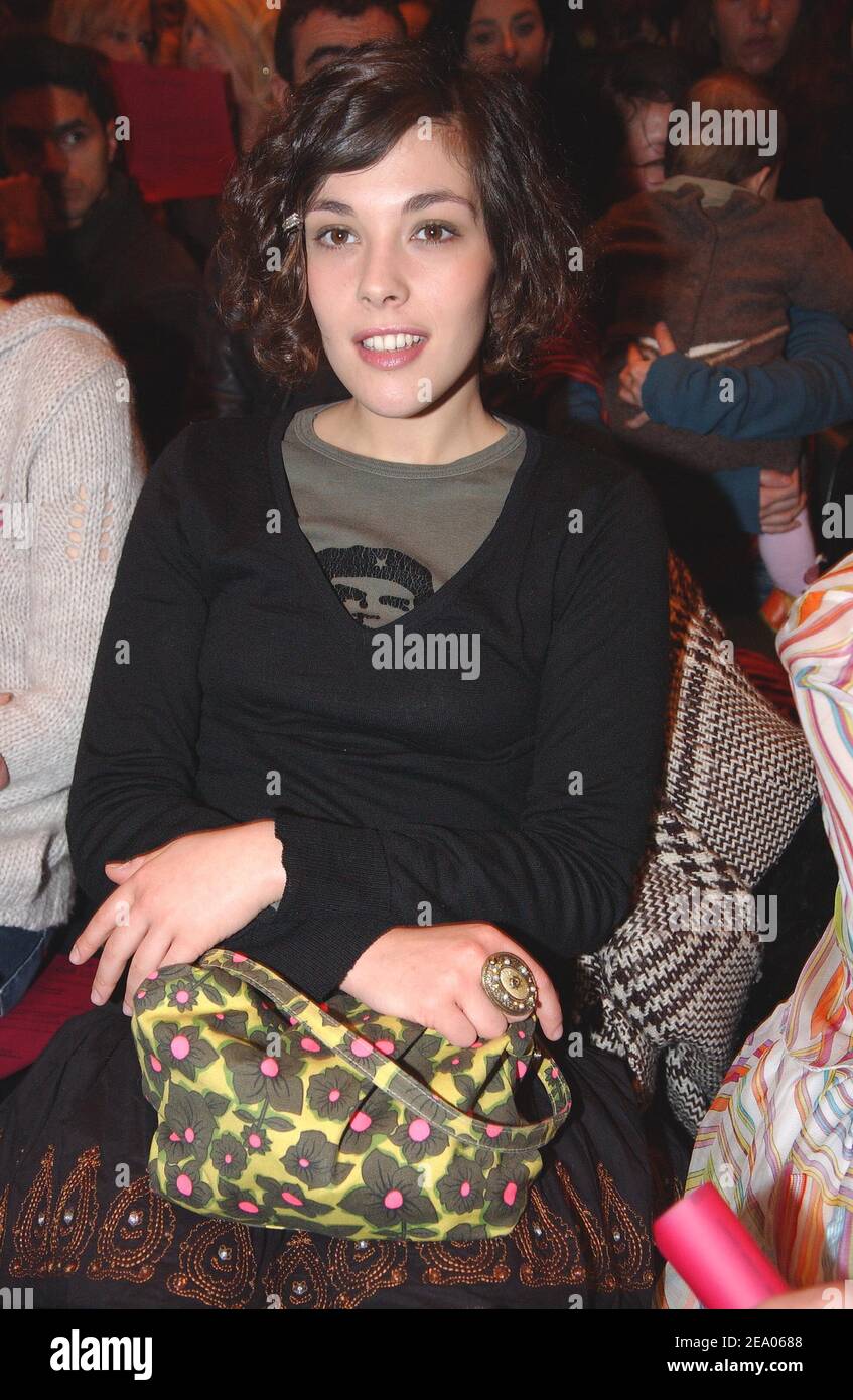 French actress Alysson Paradis pictured before fashion designer Stella ...