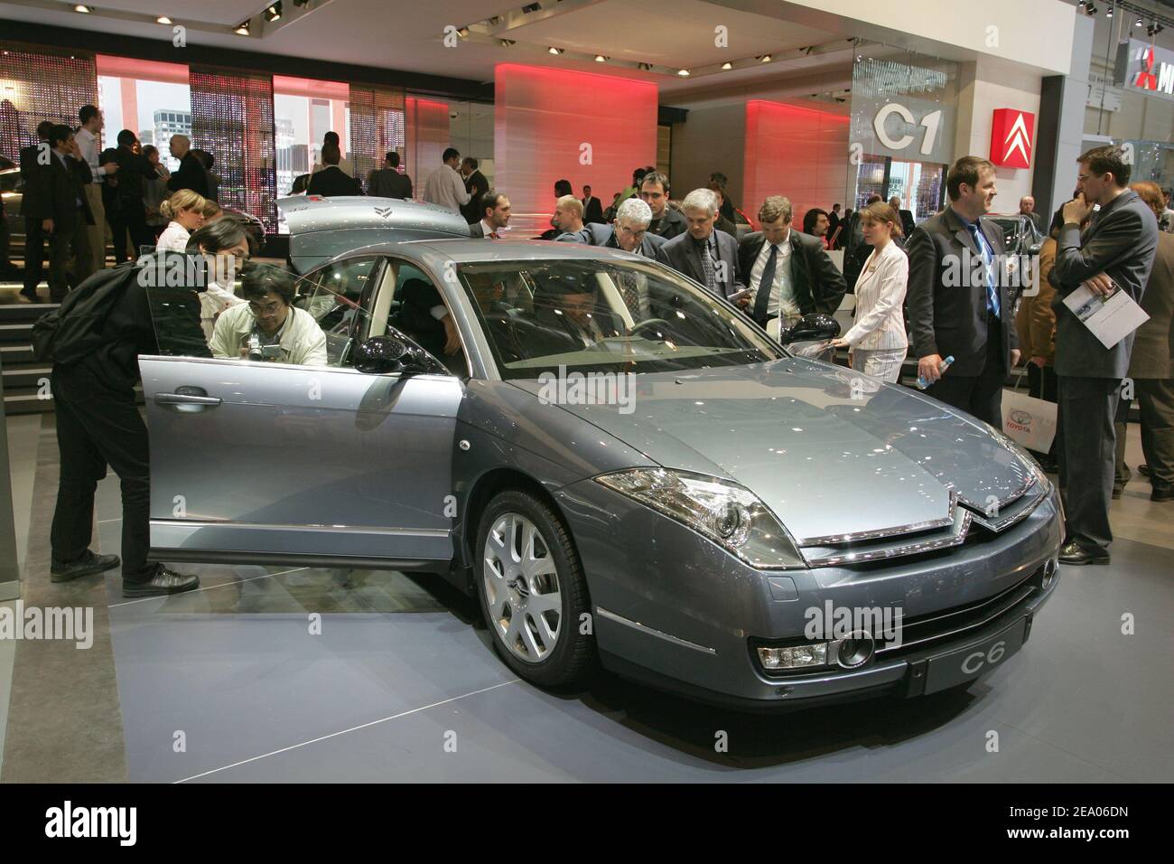 The new Citroen C6 is on display during its first world presentation at ...