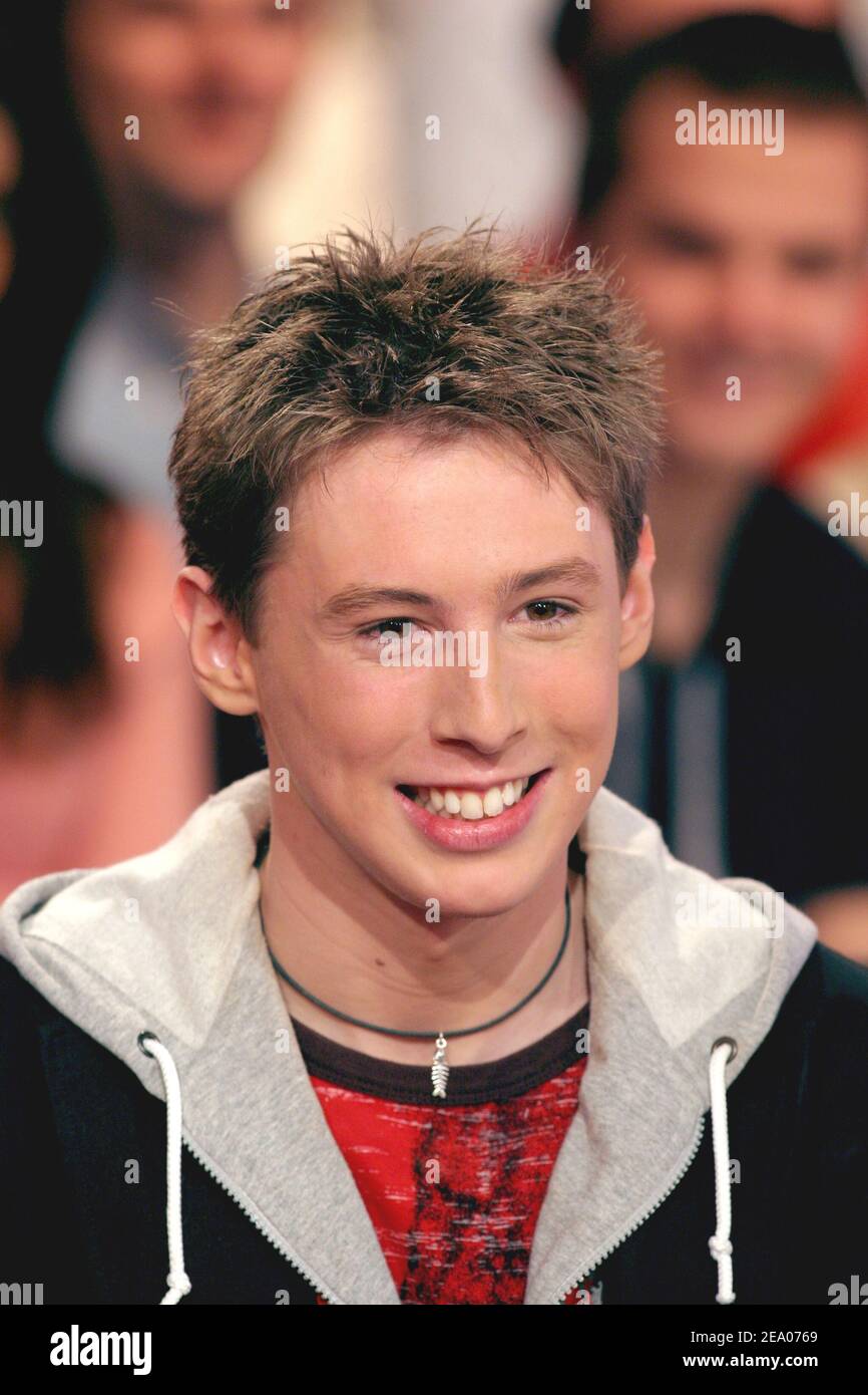 French singer Alan, one of the first winners of Pascal Sevran's song ...