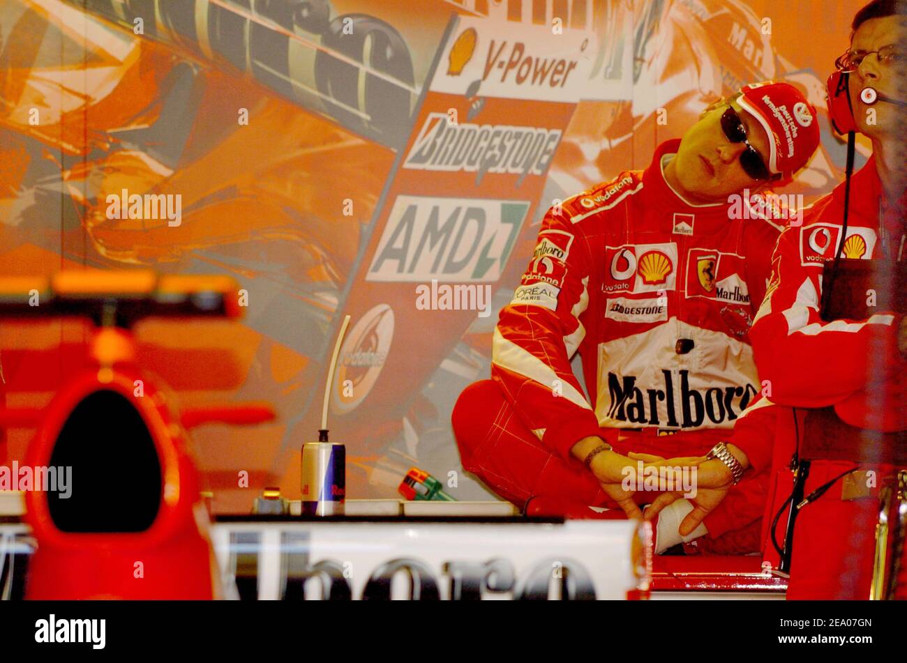 German Formula 1 driver Michael Schumacher (team Ferrari) during the ...