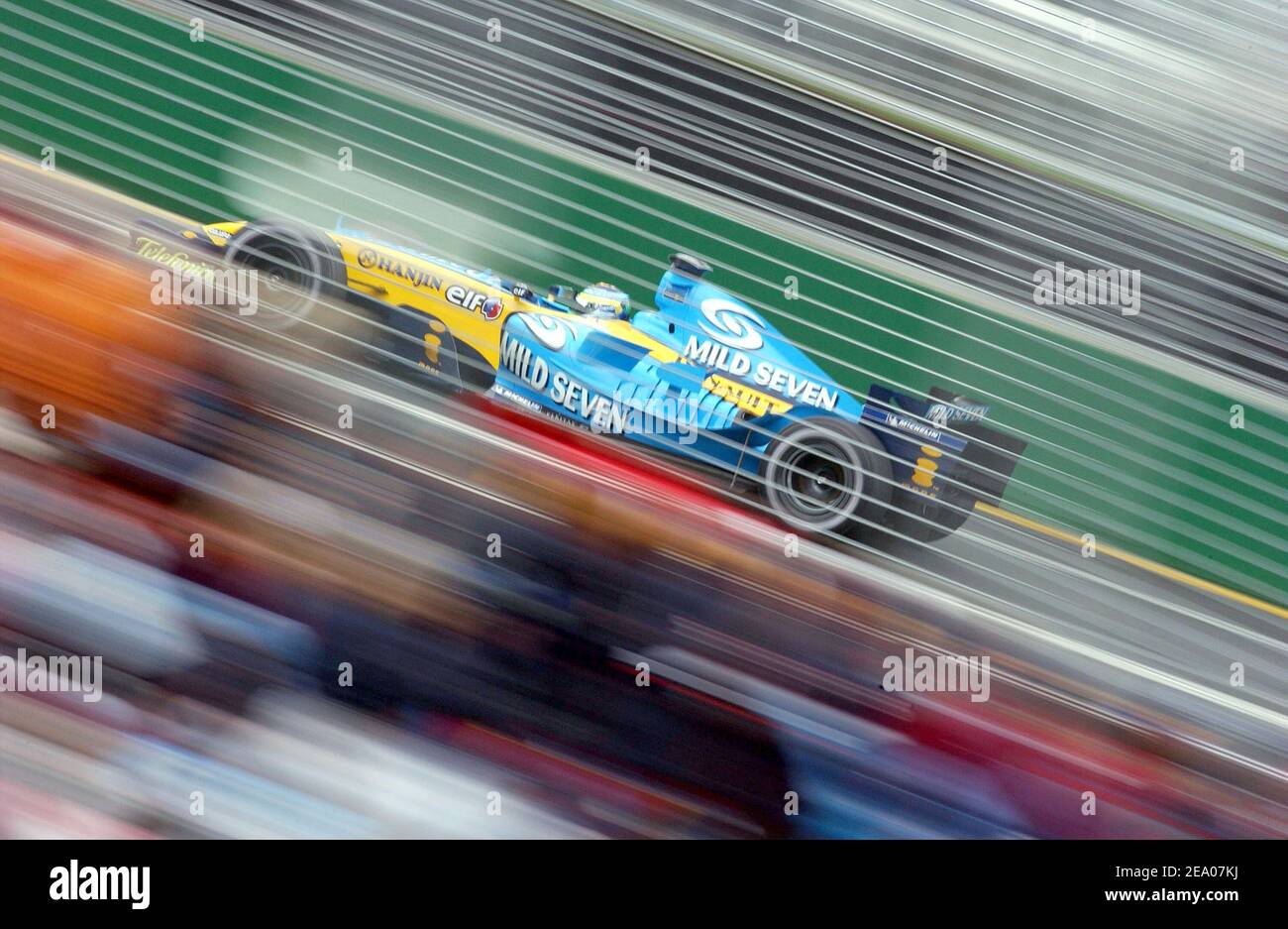 Italian Formula 1 driver Giancarlos Fisichella (team Renault) during ...