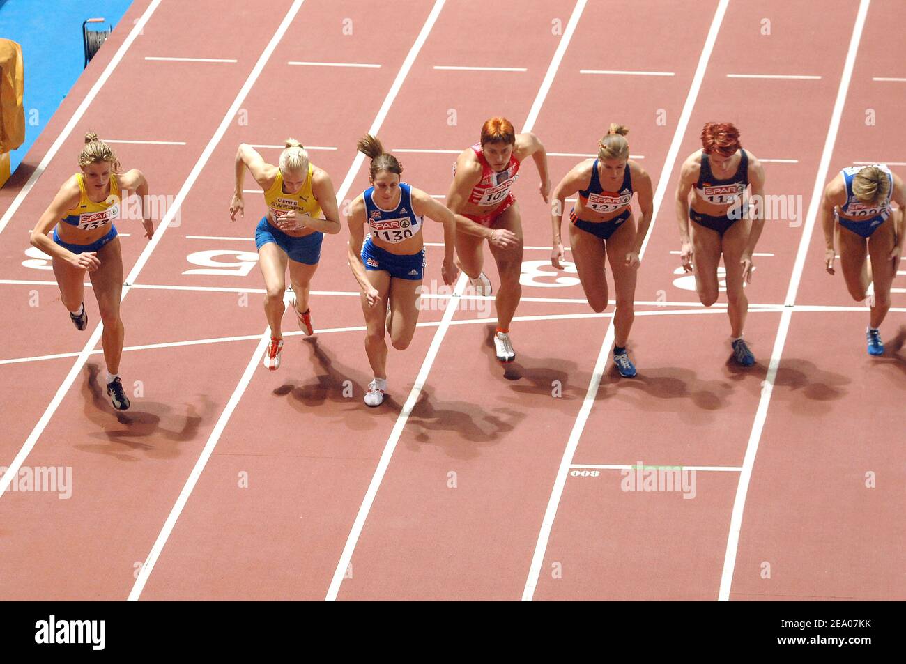 Heptathlon women 800m european championships hi-res stock photography ...
