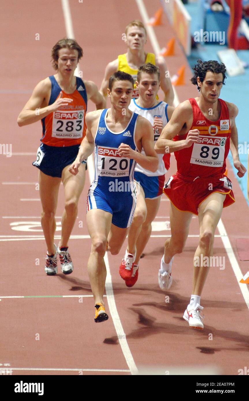 French track and field athlets Nicolas Aissat (800 m) during the ...
