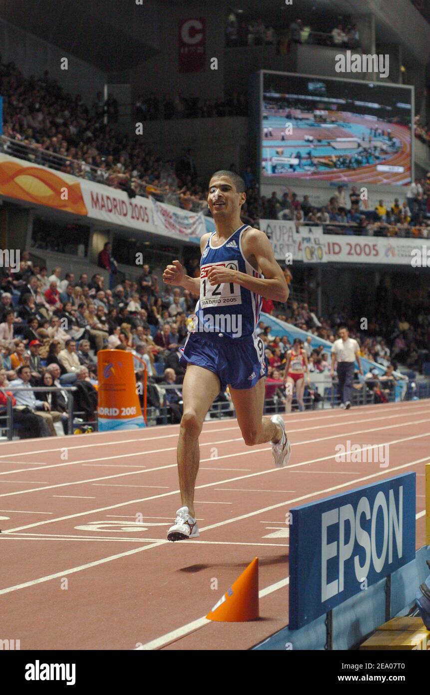 French track and field athlets Mokhtar Benhari (3000 m men) during the ...