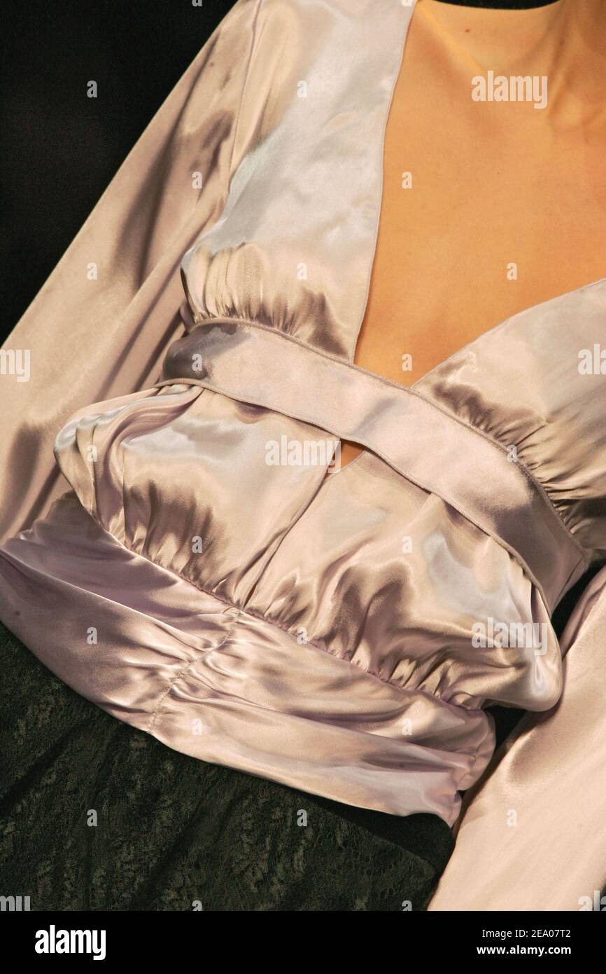 A models displays a creation by Fashion designer Paco Rabanne for his ...