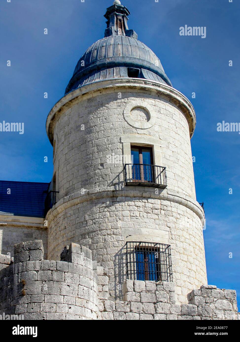 Tower of the castle of Simancas where is the famous and oldest official ...