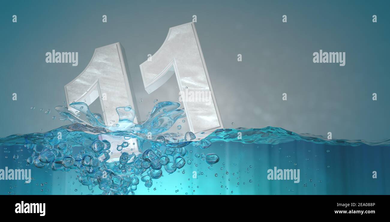 Number 11 in thick hi-res stock photography and images - Alamy