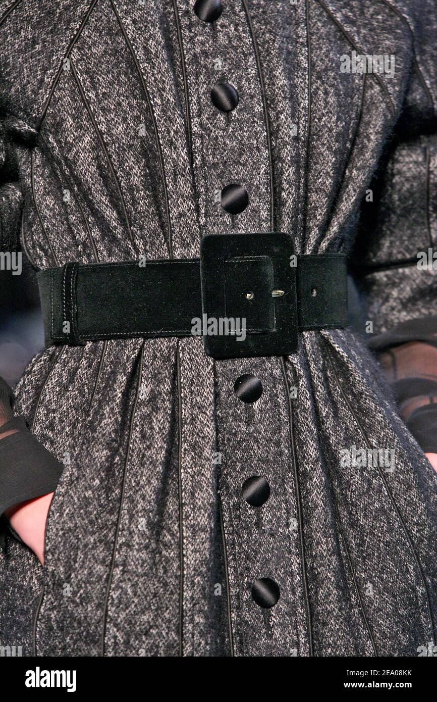 A model displays a creation by Italian fashion designer Stefano Pilati ...