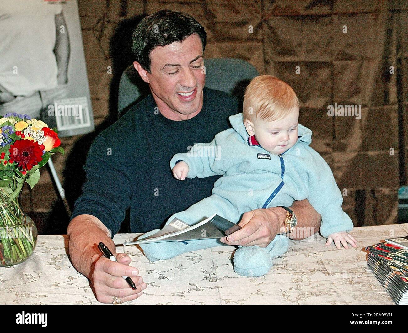 Sylvester Stallone meets fans and signs copies of his new magazine 'Sly ...