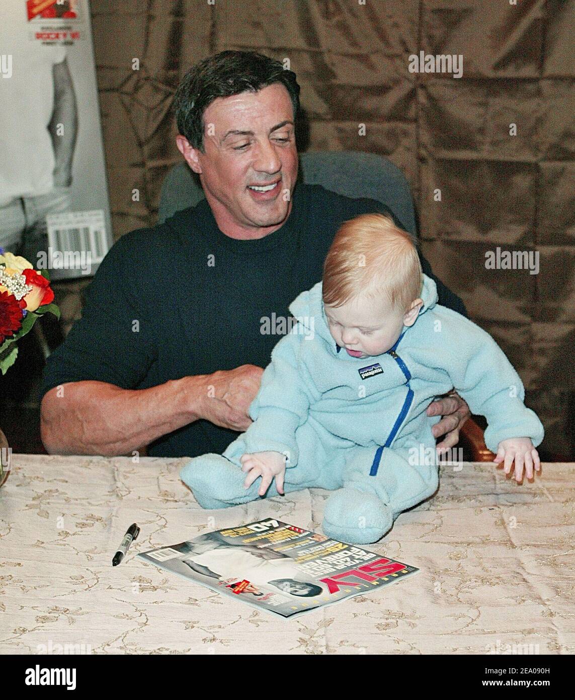 Sylvester Stallone meets fans and signs copies of his new magazine 'Sly ...