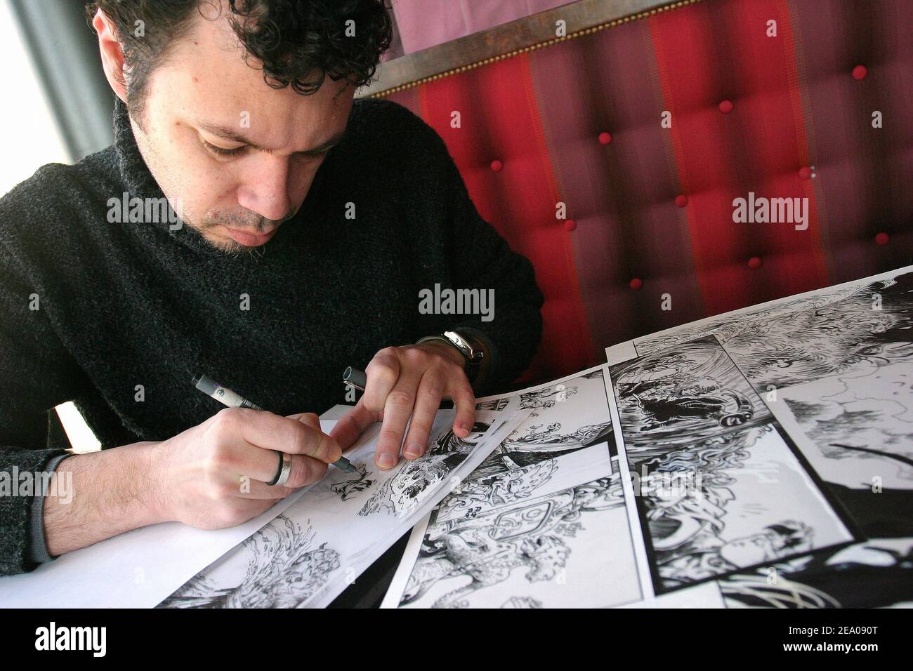 EXCLUSIVE. French cartoonist Didier Tarquin, the author of 'Lanfeust de ...