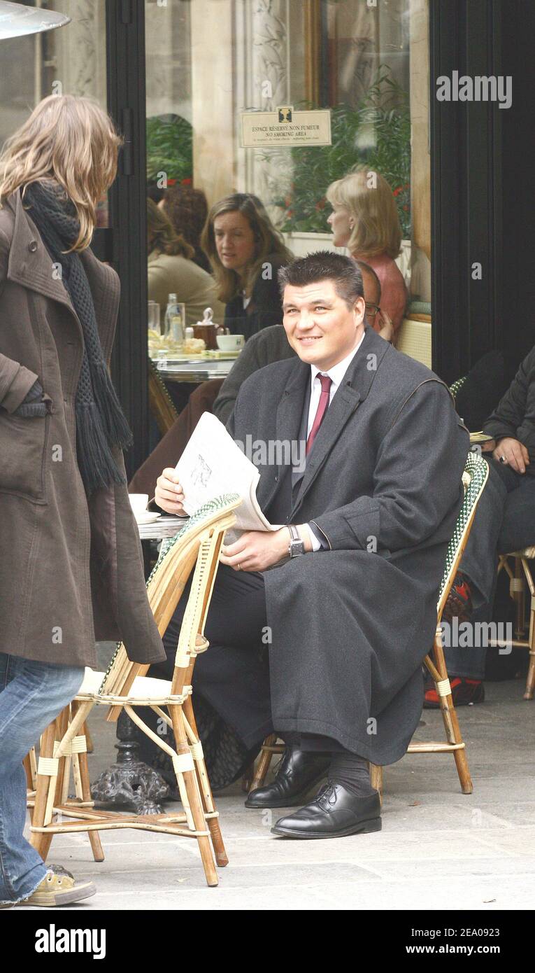 Former French Judo Olympic champion David Douillet on the set of Paris ...