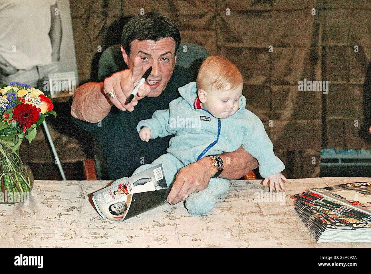 Sylvester Stallone meets fans and signs copies of his new magazine 'Sly ...