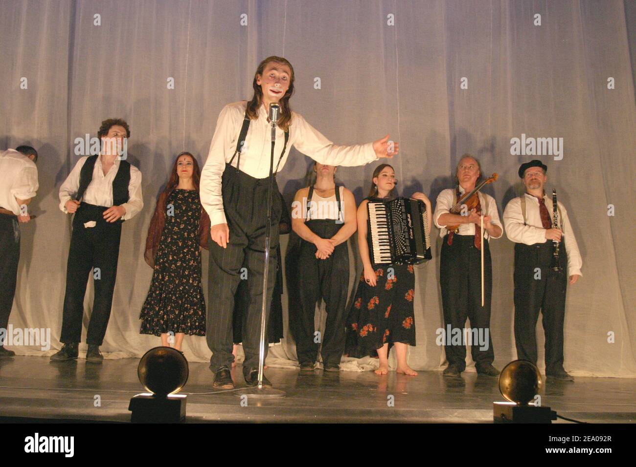 Eloize Circus new show 'Nomade' held at the Folies Bergere Theater in ...