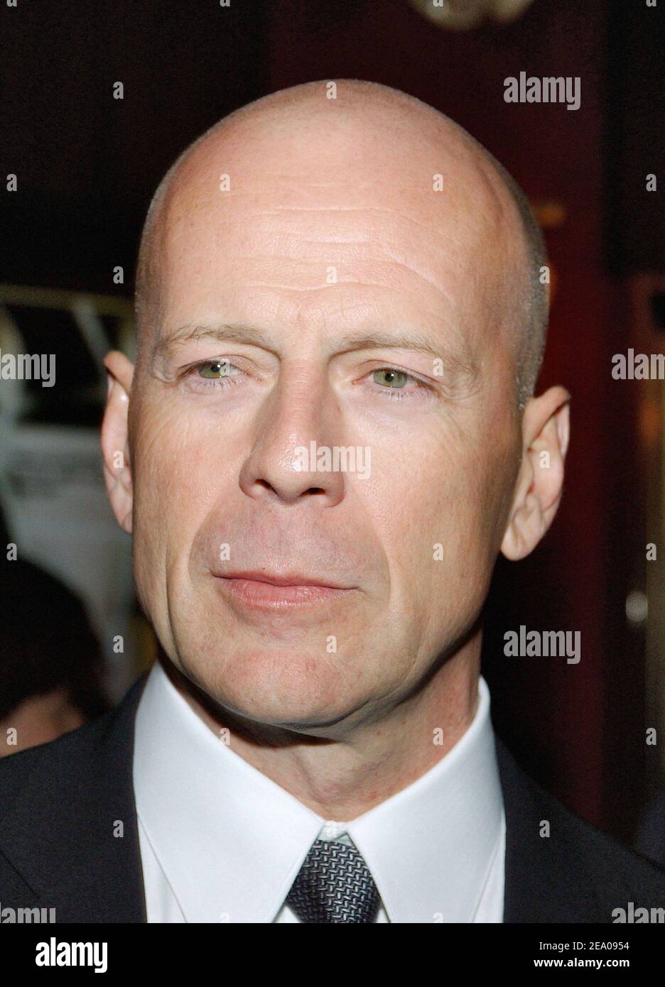 Cast member Bruce Willis arrives at the 'Hostage' premiere held at Ziegfeld Theatre in New York ...