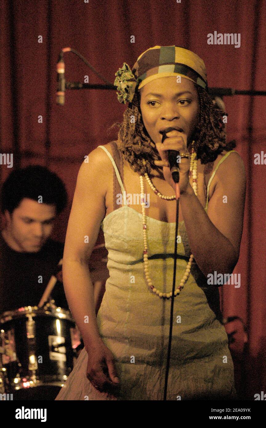 "French singer Princess Erika presents her new opus album ""A l'epreuve ...