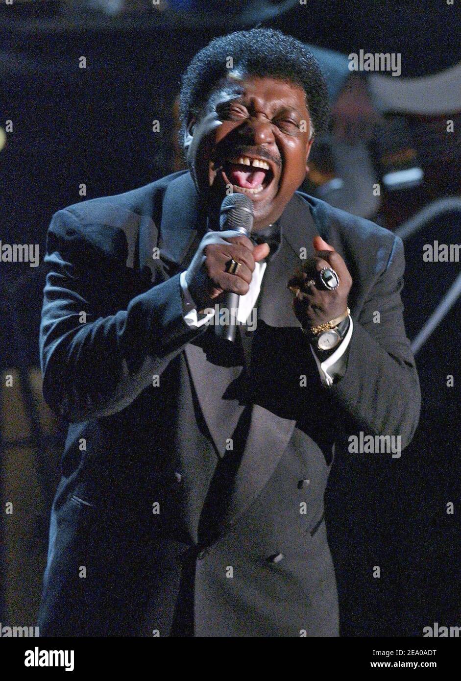 Percy Sledge performs during the Rock'N'Roll Hall of Fame 20th ...