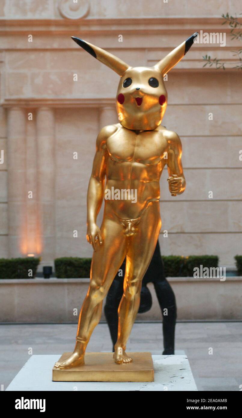 One of French sculptor Philippe Berry's works displayed at an ...