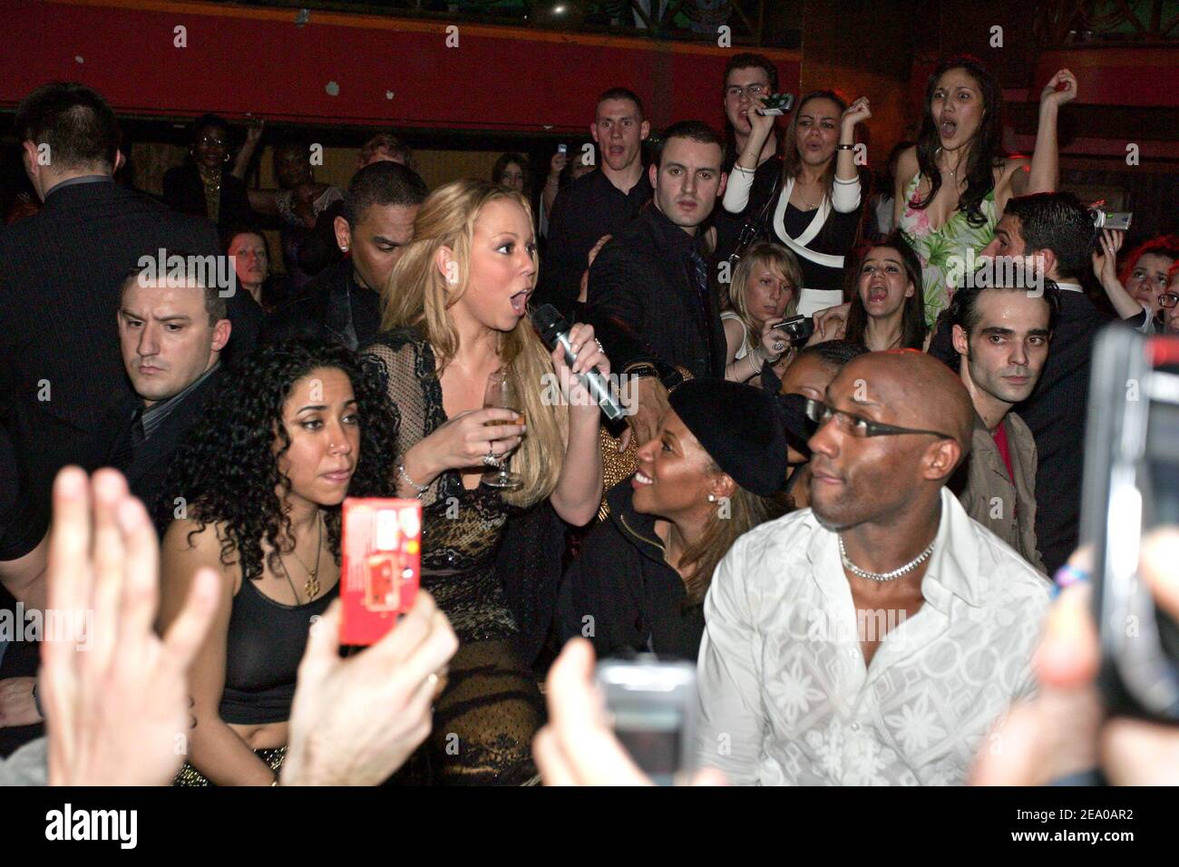 U.S. recording artist Mariah Carey performs live during a showcase at ...