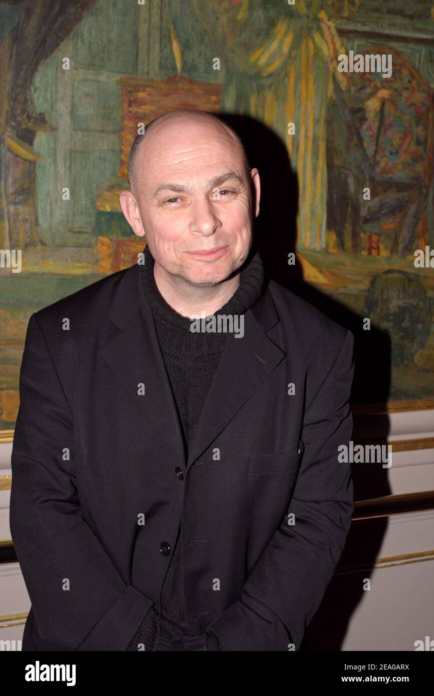 French director Marc Caro poses at the premiere of the play 'Brooklyn ...