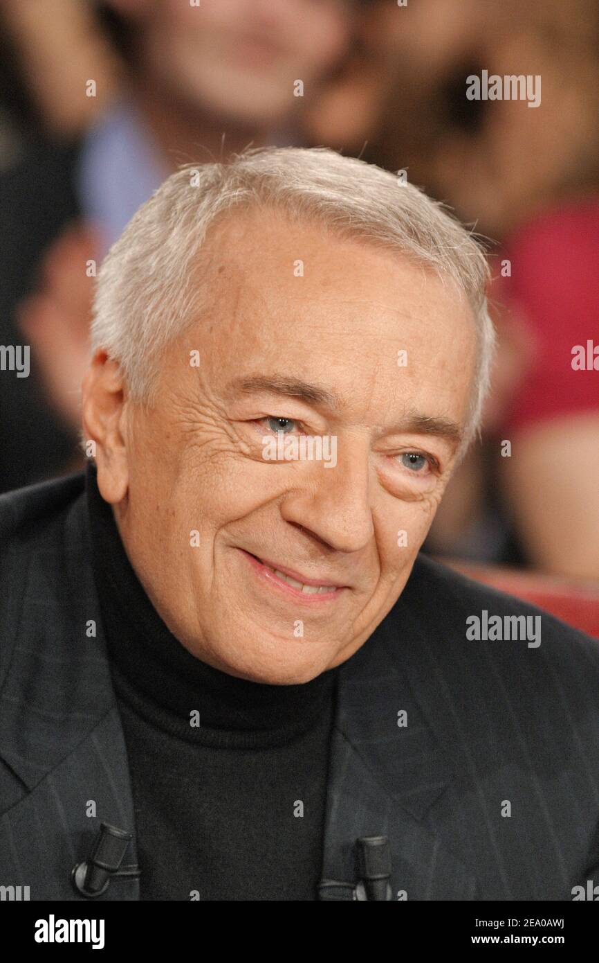 French actor Jean-Pierre Cassel attends the taping of Michel Drucker's ...