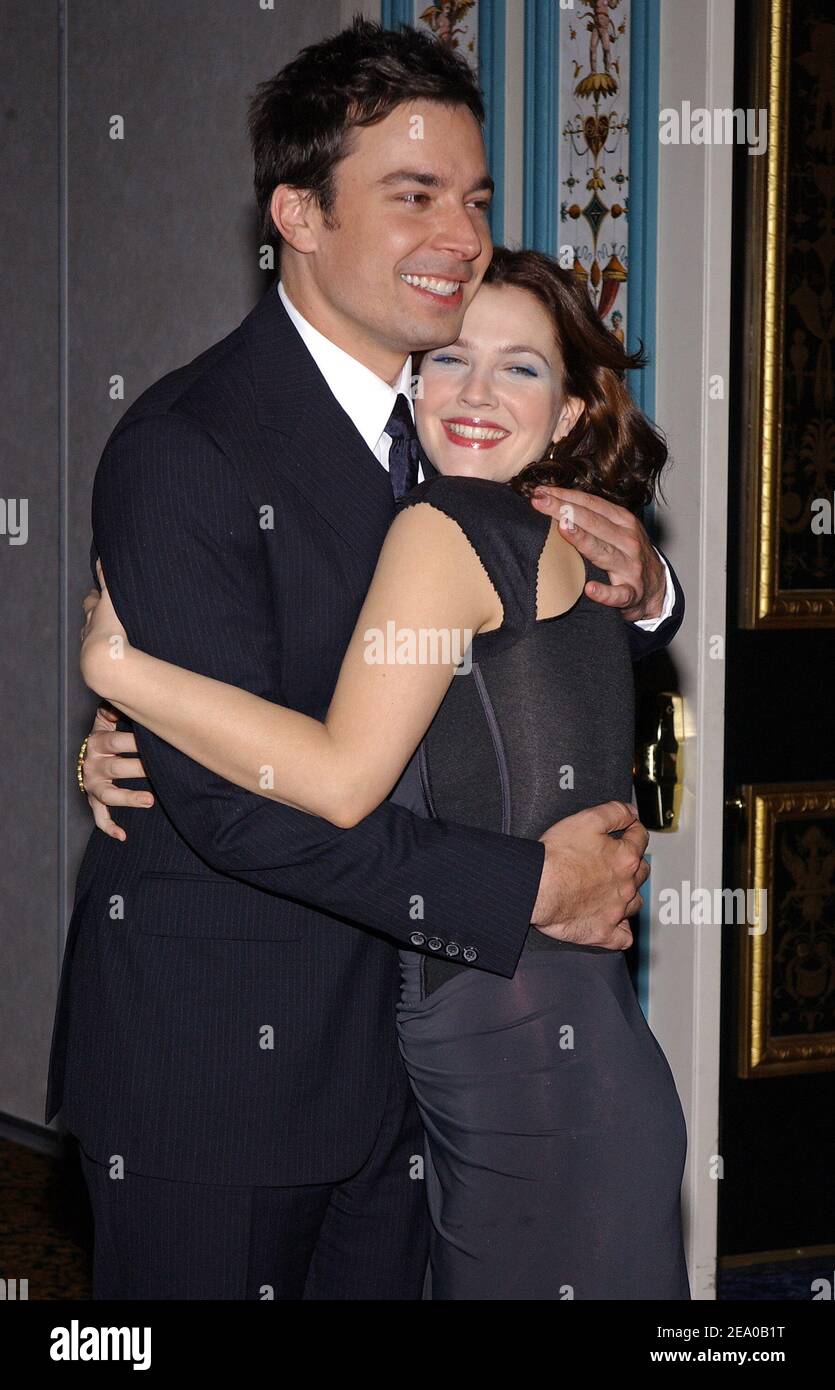 Drew Barrymore and Jimmy Fallon attend the FOX Press Conference at the ...