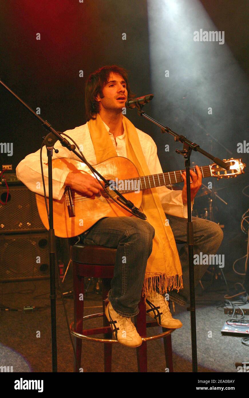 EXCLUSIVE. French singer and former contestant of Nouvelle Star TV show ...