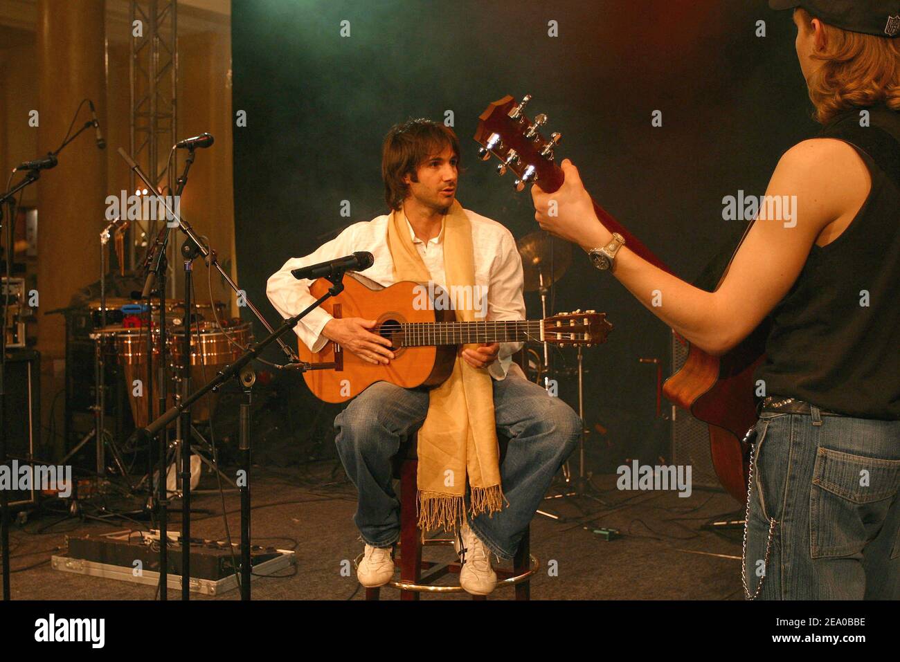 EXCLUSIVE. French singer and former contestant of Nouvelle Star TV show ...