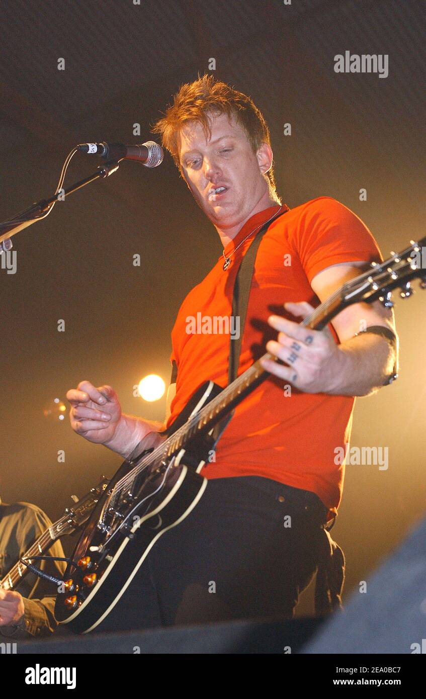 Queens of The Stone Age, Josh Homme performs for the Blender Party at ...