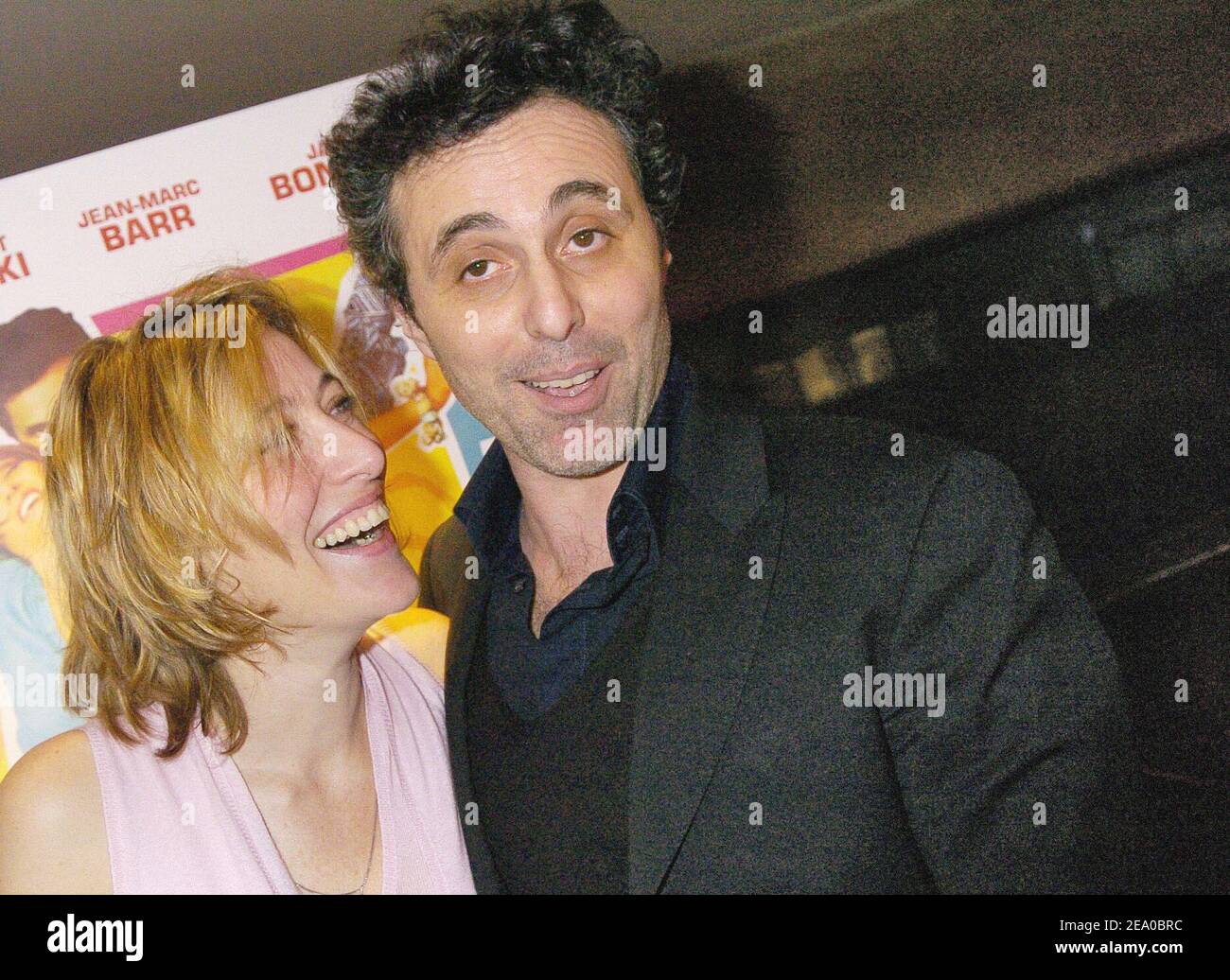 Italian actress Valeria Bruni-Tedeschi and French actor Gilbert Melki ...