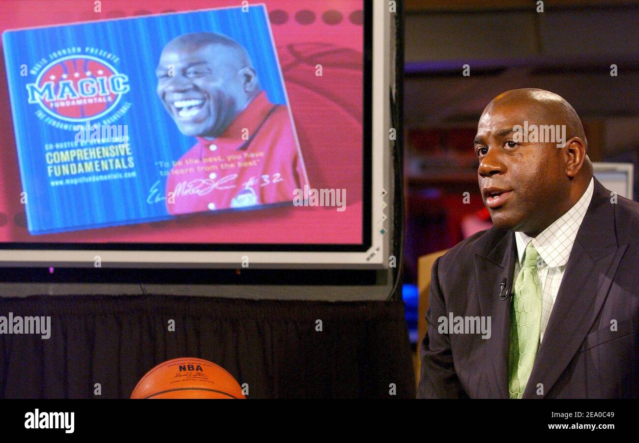 Earvin Magic Johnson promotes his new DVD 'The Fundamentals of ...