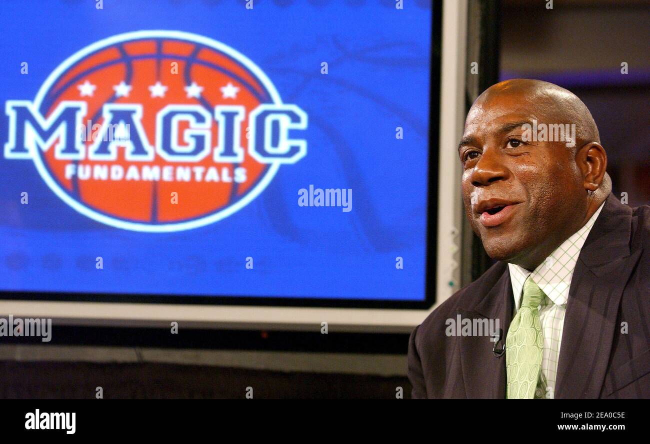 Earvin Magic Johnson promotes his new DVD 'The Fundamentals of ...