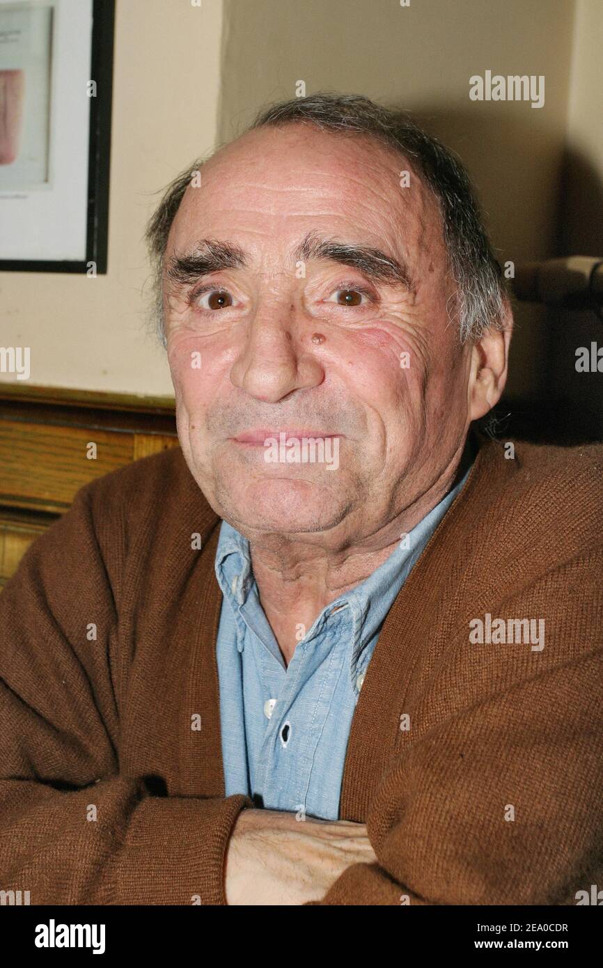 French actor Claude Brasseur poses for our photographer in Paris ...