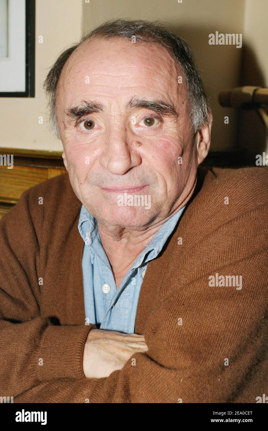 French actor Claude Brasseur poses for our photographer in Paris ...