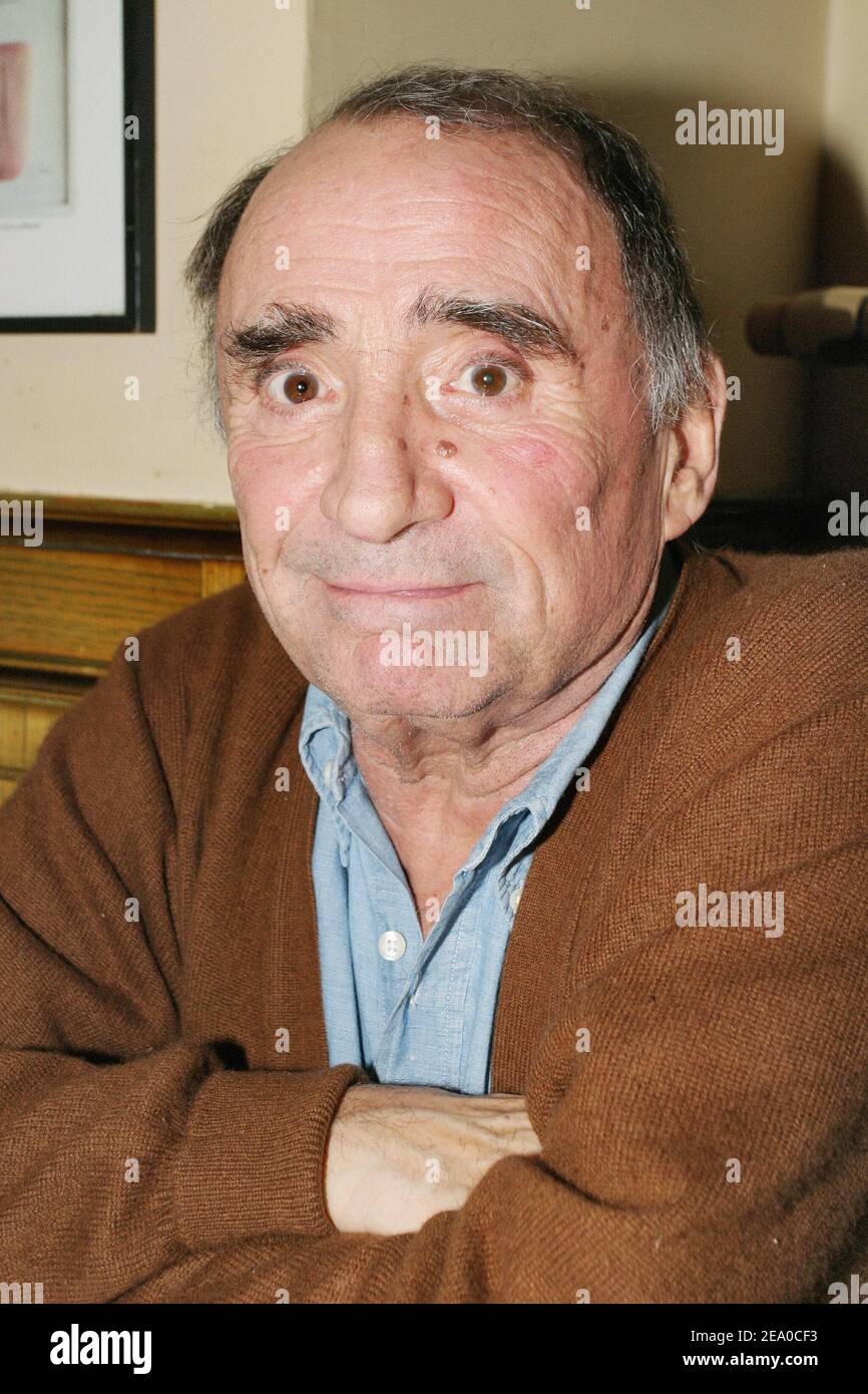 French actor Claude Brasseur poses for our photographer in Paris ...