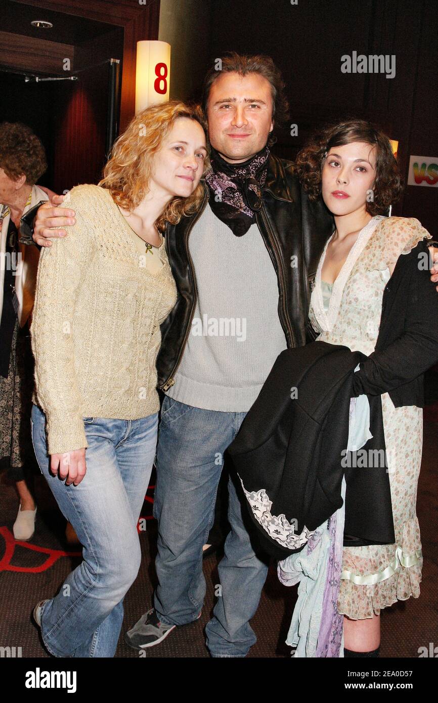 French actors Laurence Cote, Alexandre Brasseur and Alysson Paradis ...