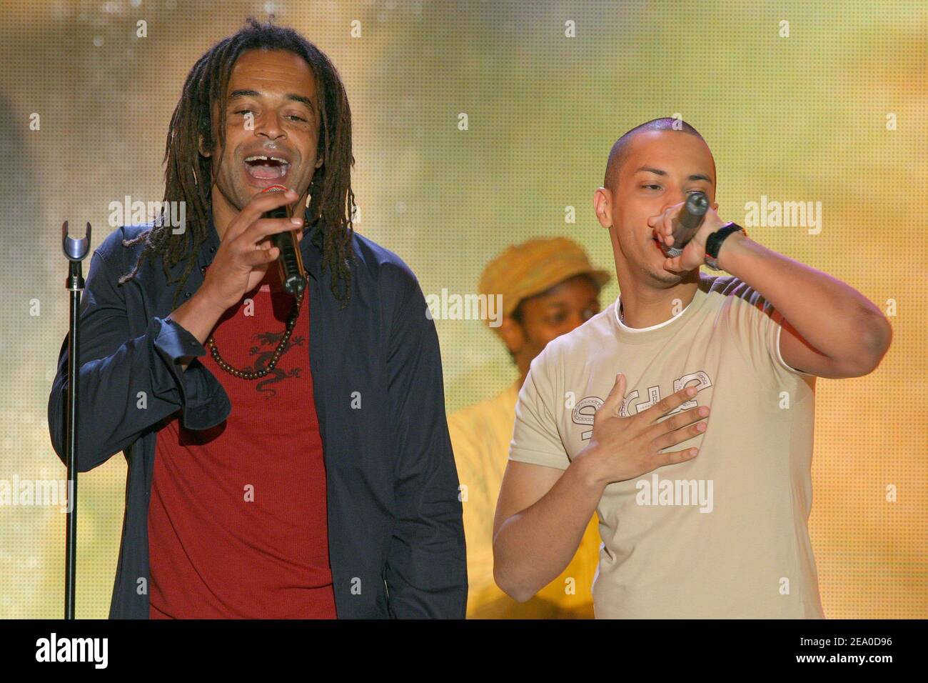 French singer and former tennis player Yannick Noah performs during the ...