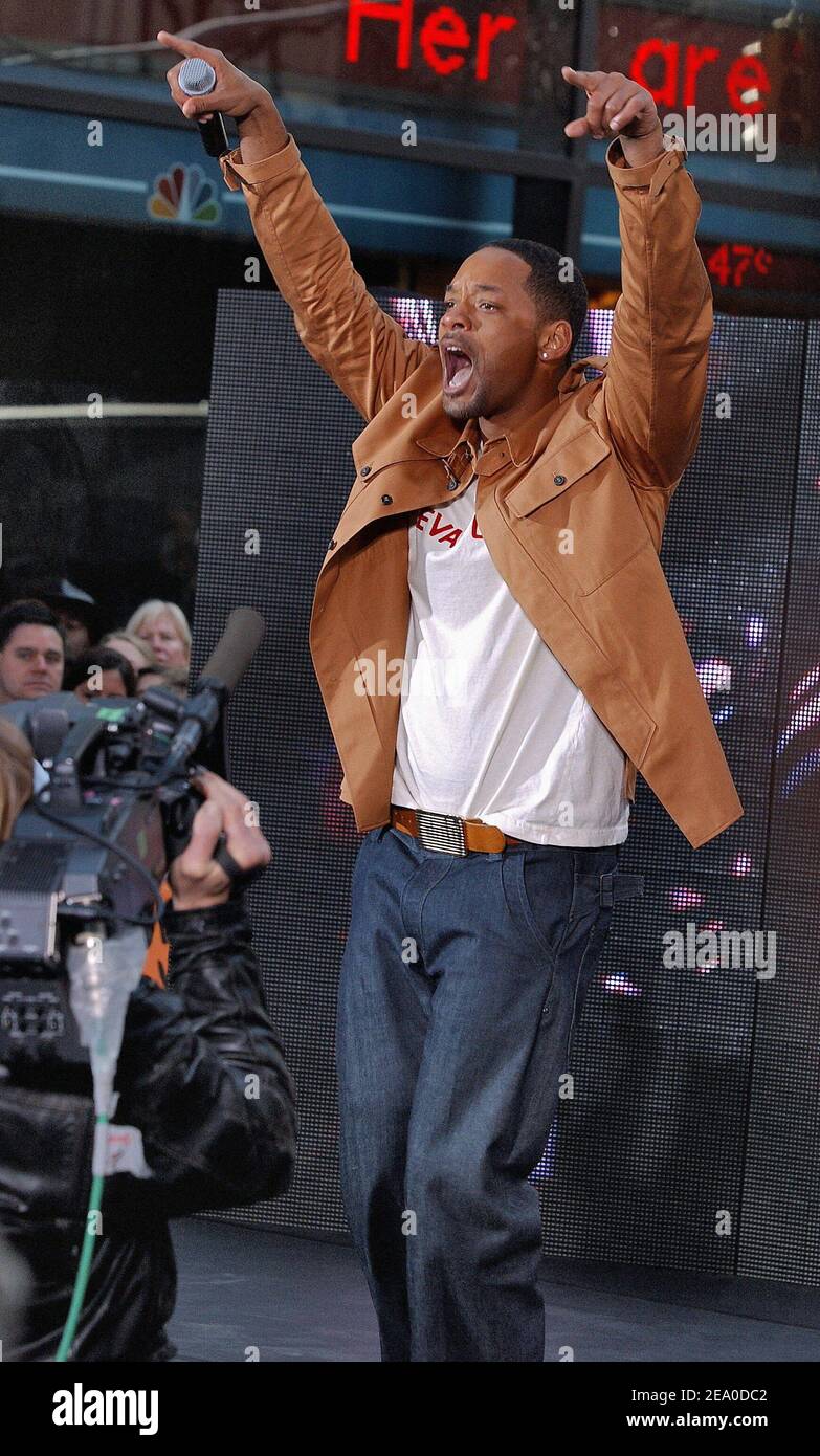 U.S. singer and actor Will Smith performs live on the Plaza at ...