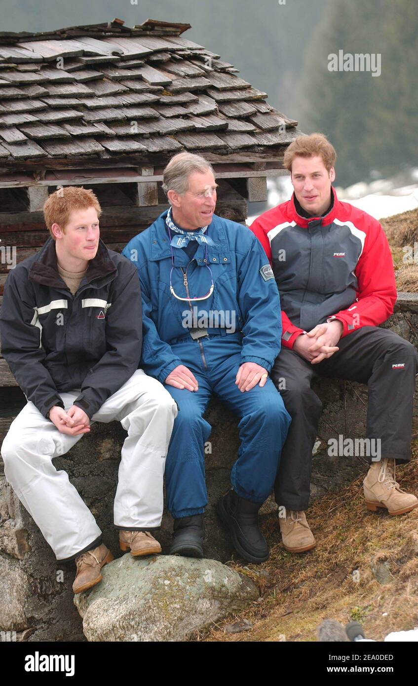 Prince harry prince william skiing hi-res stock photography and images ...