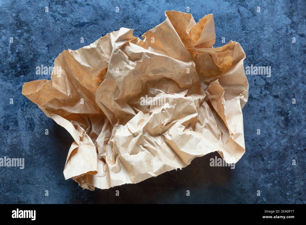 Scrap of old crumpled paper on grunge metallic background Stock Photo ...