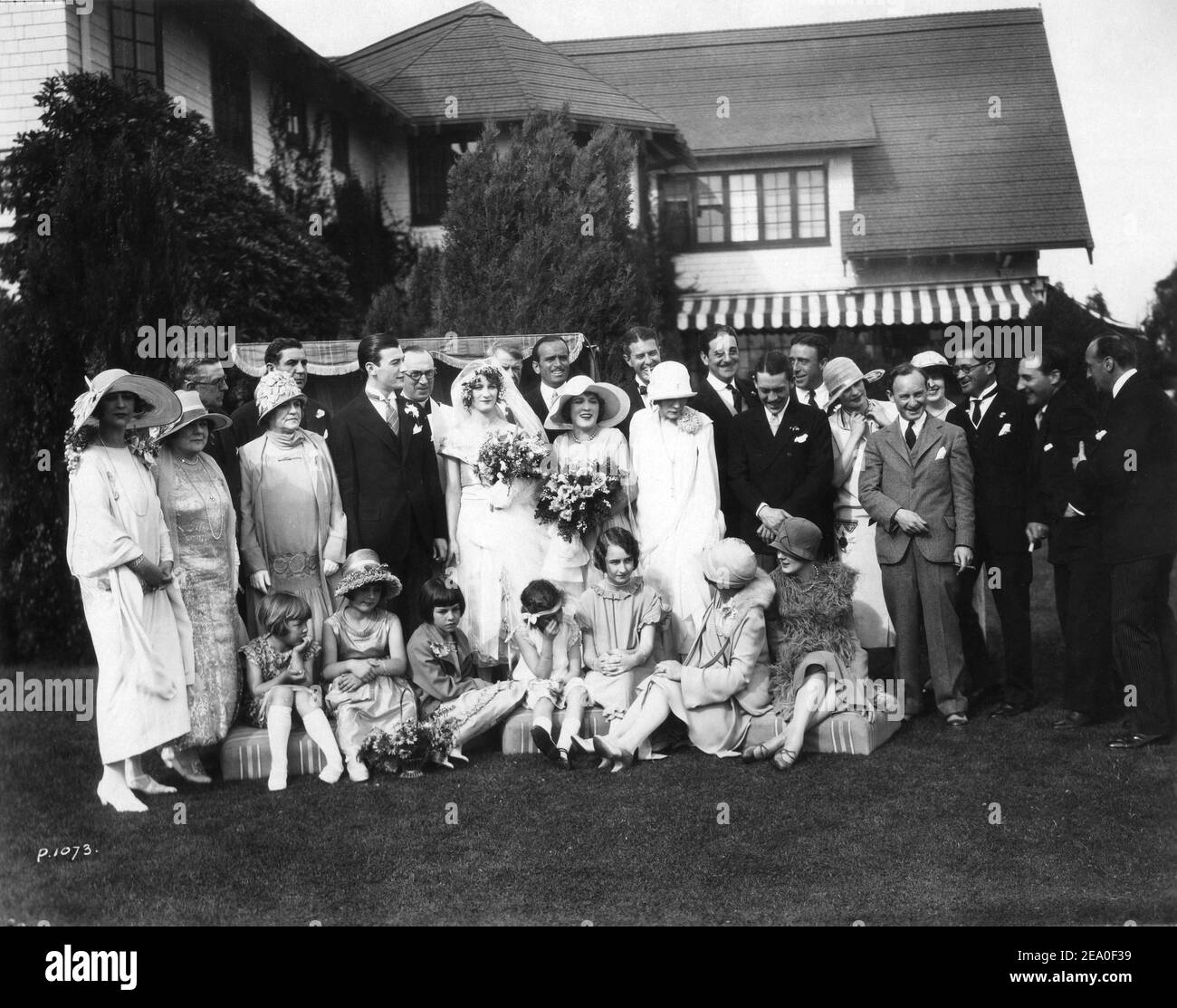 Group Portrait of wedding of MARY PICKFORD's cousin VERNA CHARLOTTE ...