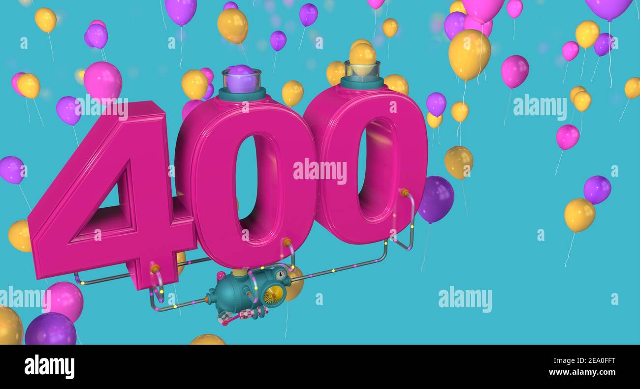 Balloon number 400 hi-res stock photography and images - Alamy