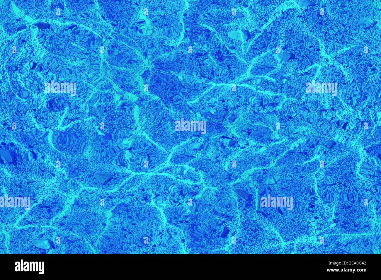 Abstract natural seamless texture. Shallow water, stone beach. Blue ...