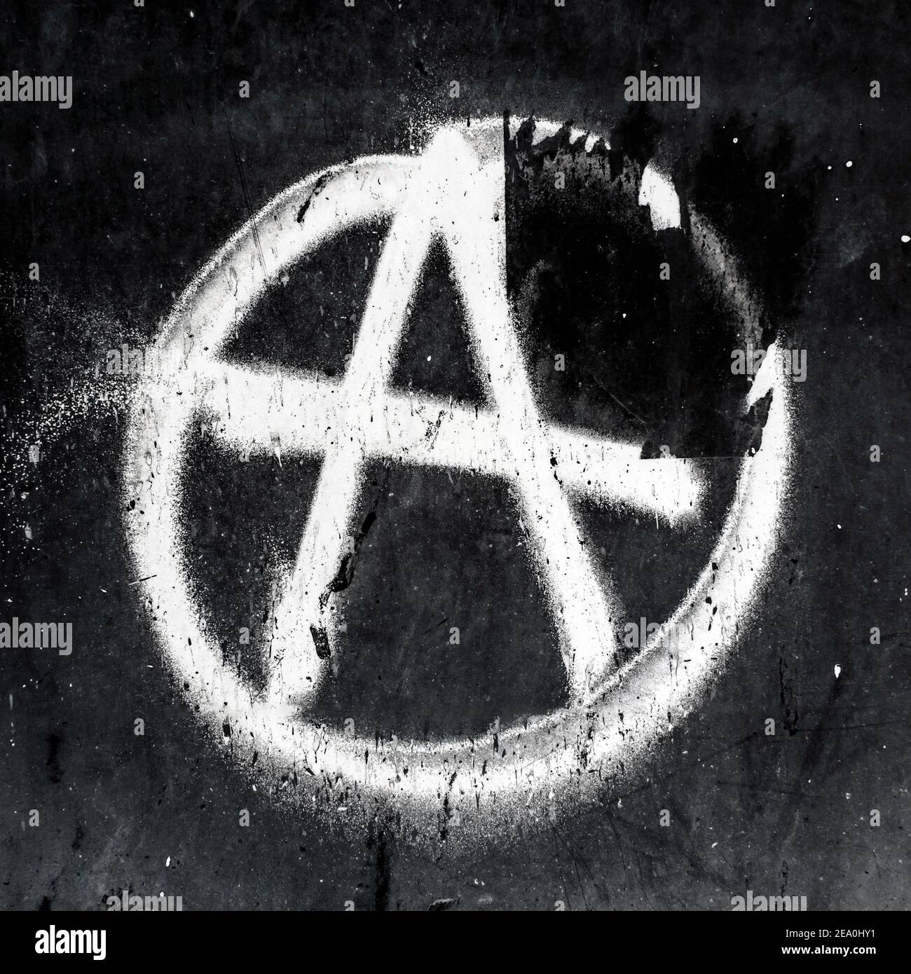 Anarchy Graffiti Anarchy Symbol Sprayed High Resolution Stock ...