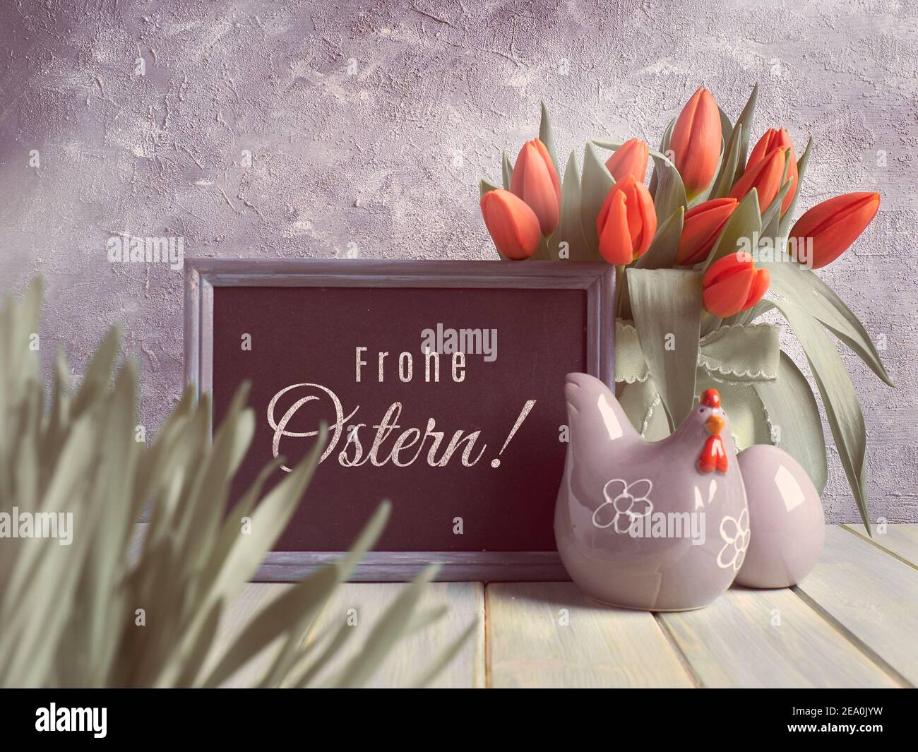 Frohe Ostern in German means Happy Easter in English language. Easter ...