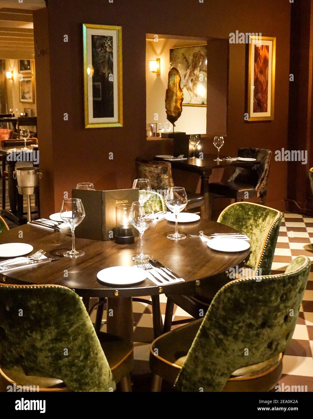 Stylish interior design, The Barnt Green Inn, Birmingham, fine dining ...