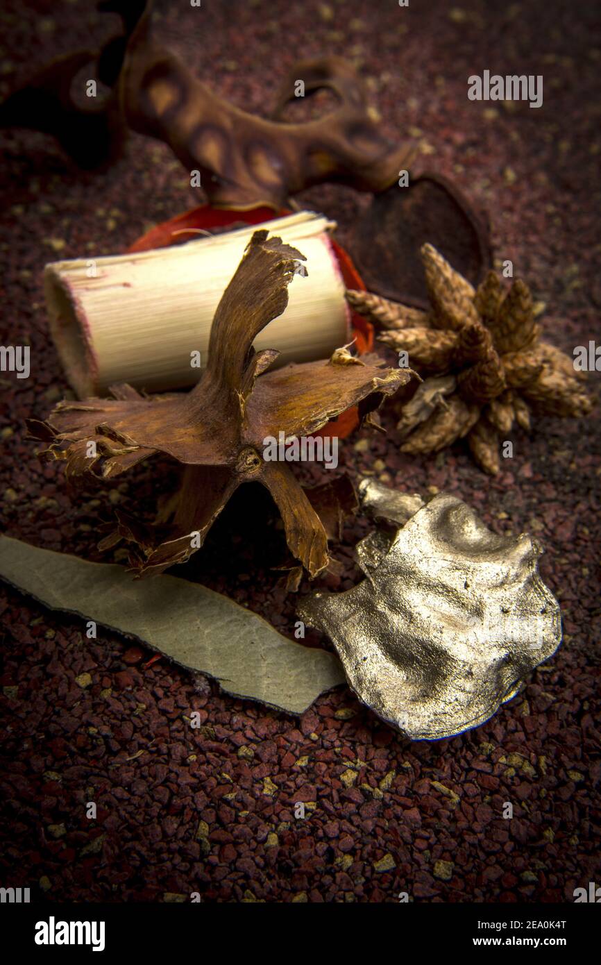 Vertical shot of a dried plant Potpourri, naturally fragrant plant ...